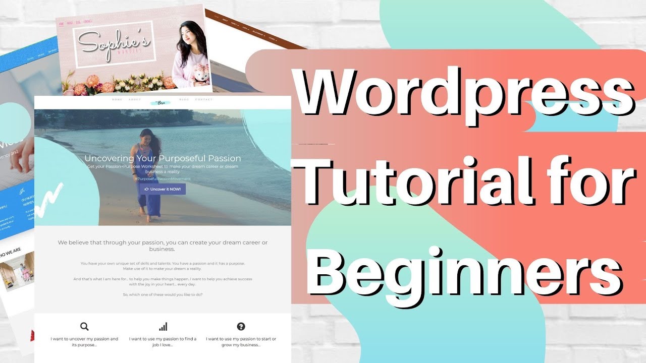 Wordpress For Beginners Wordpress Web Design Tutorial For Beginners Creating A Page Using