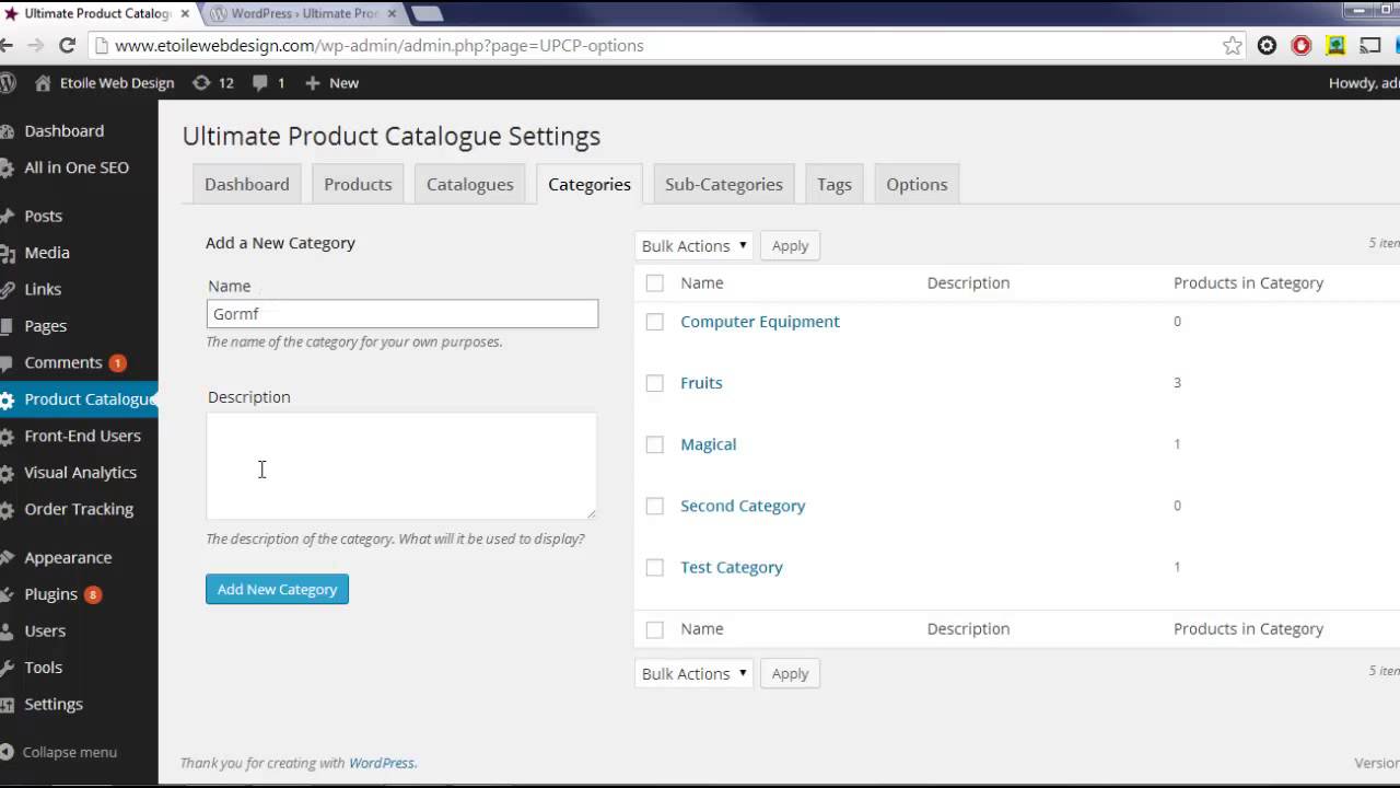 How to Use the Ultimate Product Catalog Plugin Part 1 | Dieno Digital ...