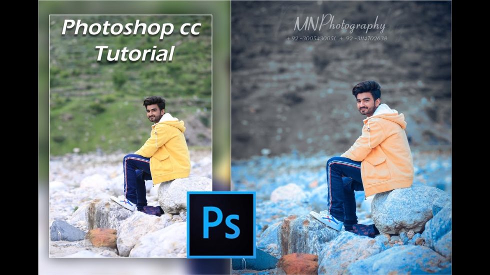 Cinematic Soft Blue Color Grading Photoshop cc Tutorial | Soft Vintage ...