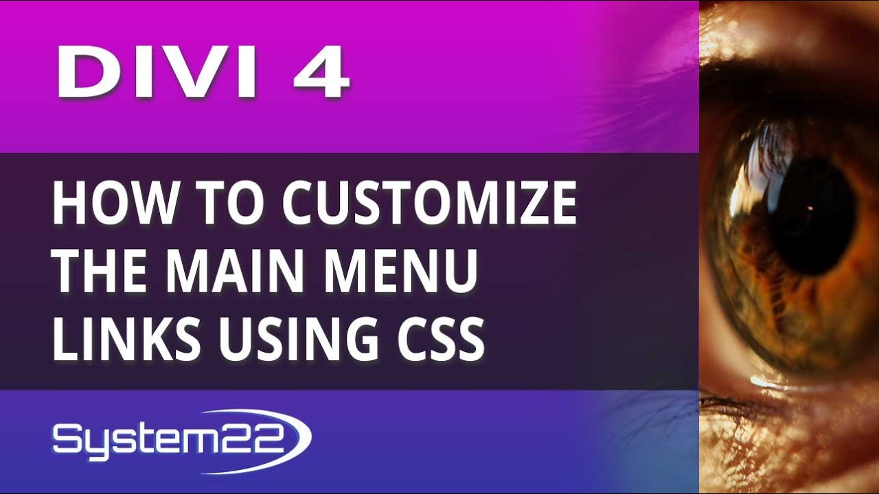 Divi 4 How To Customize The Main Menu Links Using CSS | Dieno Digital ... Divi 4 How To Customize The Main Menu Links Using CSS | Dieno Digital ...