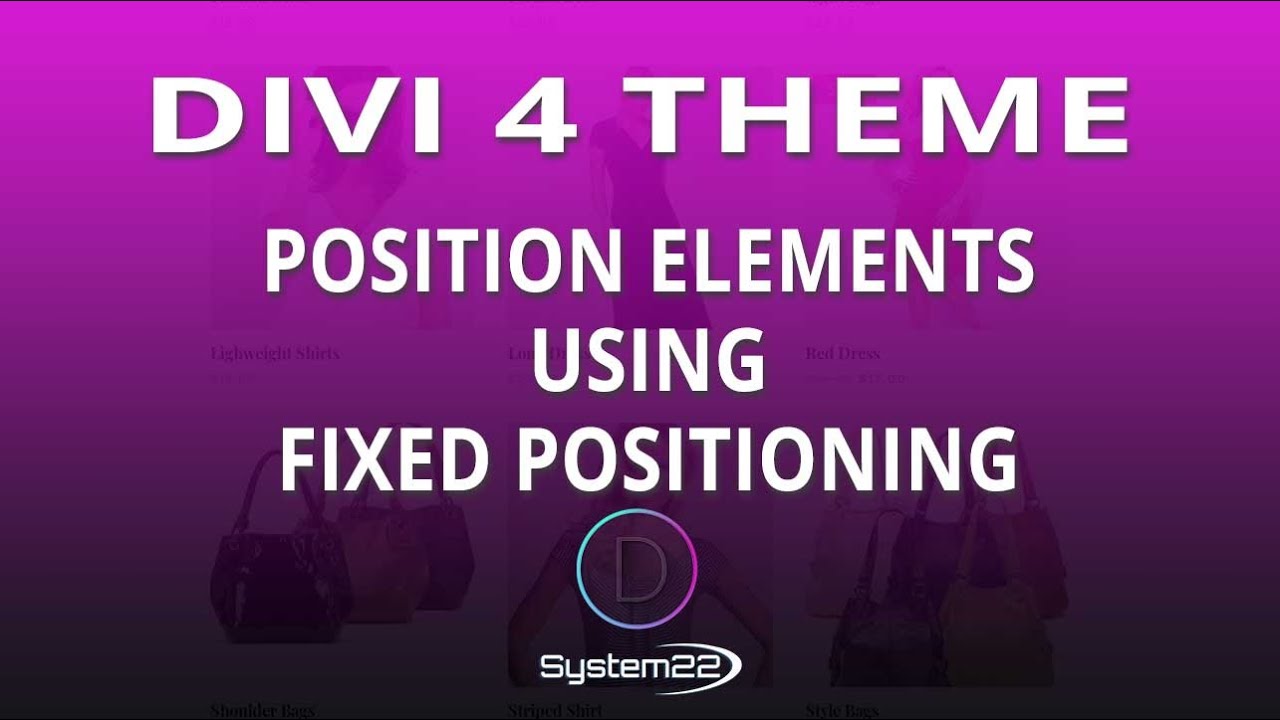 Divi 4 Position Elements Using Fixed Positioning 👈 Dieno Digital Marketing Services