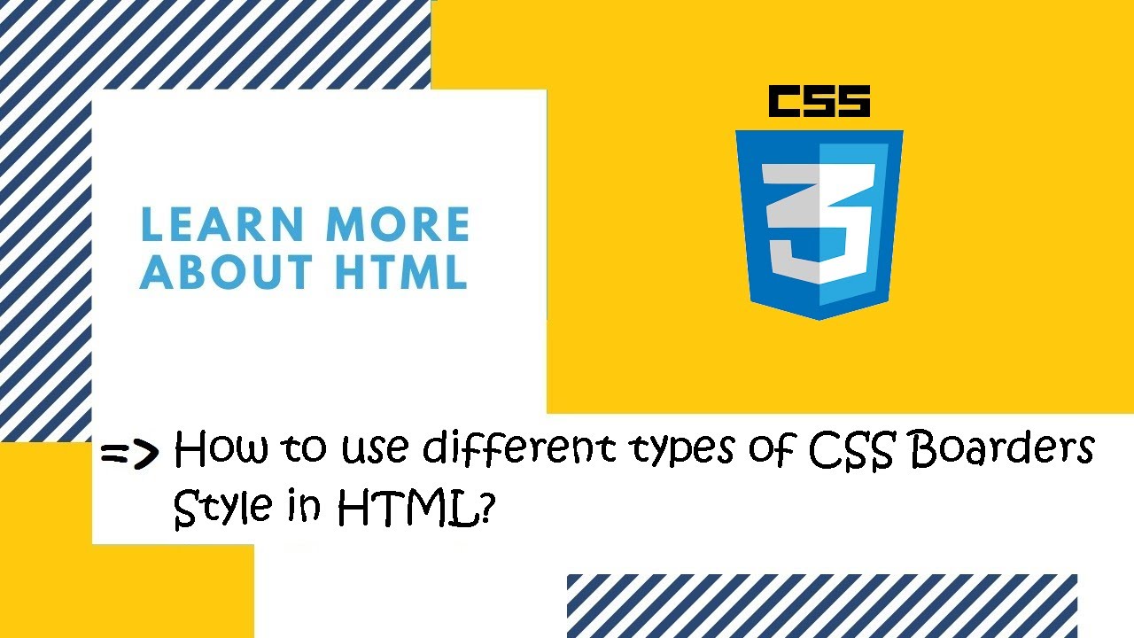 Do It Yourself Tutorials Introduction To Css 29 Use Different Types Of Css Border