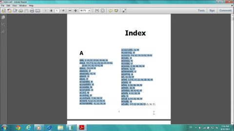 Do It Yourself – Tutorials – PDF Index Generator Software: How can i ...