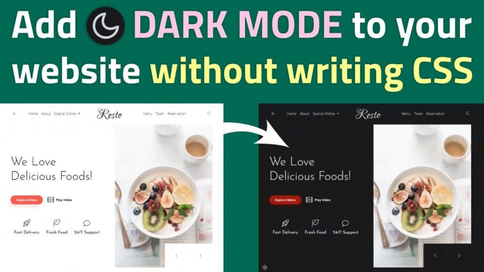 How to add dark mode to your website with no CSS | Dieno Digital Marketing Services