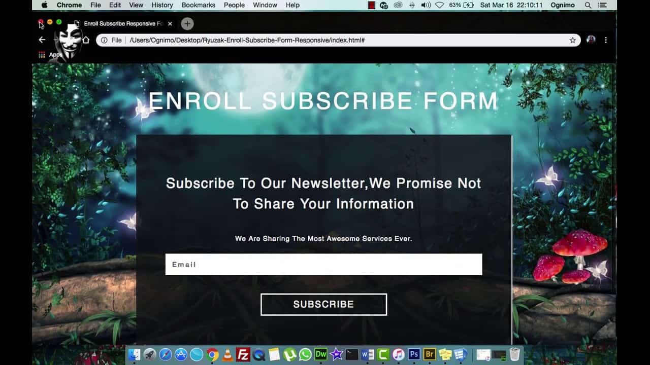 Responsive Enroll subscribe form with html and css | Dieno Digital ... Responsive Enroll subscribe form with html and css | Dieno Digital ...