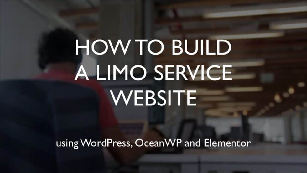 Do It Yourself – Tutorials – How to build a limo service website ...