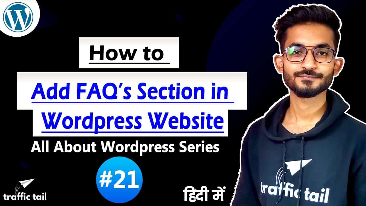 WordPress For Beginners – #21 How to Add FAQ's section any Page of ...
