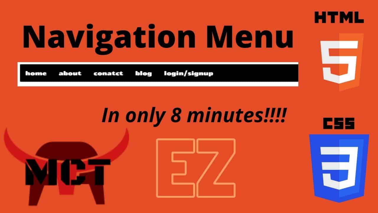 How To Make A Navigation Menu Using Css And Html No Icons In Navcoding Dieno Digital