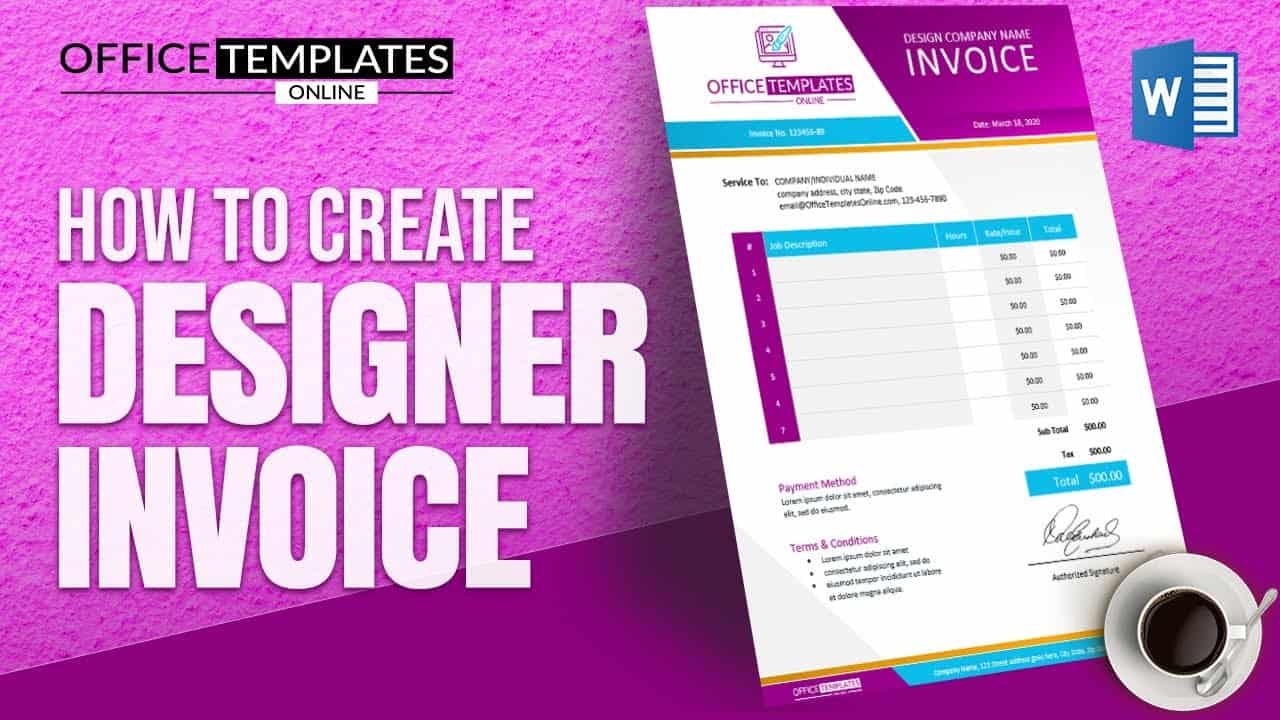 Do It Yourself – Tutorials – Making a Professional Invoice Design in MS ...