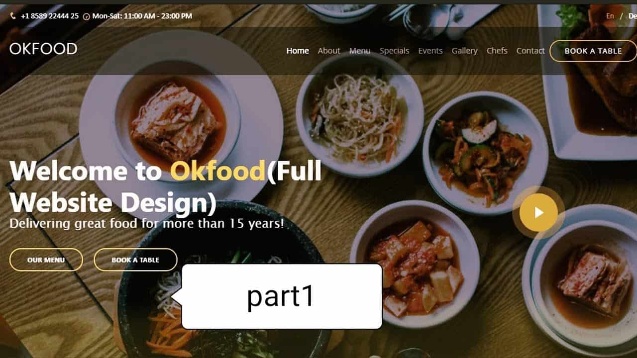 How To Make A Website Using HTML CSS & Bootstrap | Restaurant Website ... How To Make A Website Using HTML CSS & Bootstrap | Restaurant Website ...