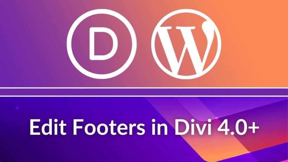 WordPress For Beginners – Divi Theme Tutorial: Divi Footer ...
