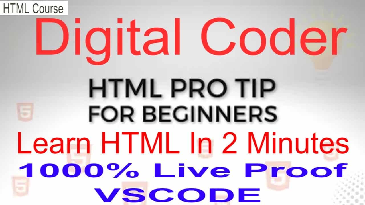 Html Pro Tips Fast Html Workflow Html Cheat Sheet 2021 Html Crash Course 2 Minutes Digital Coder