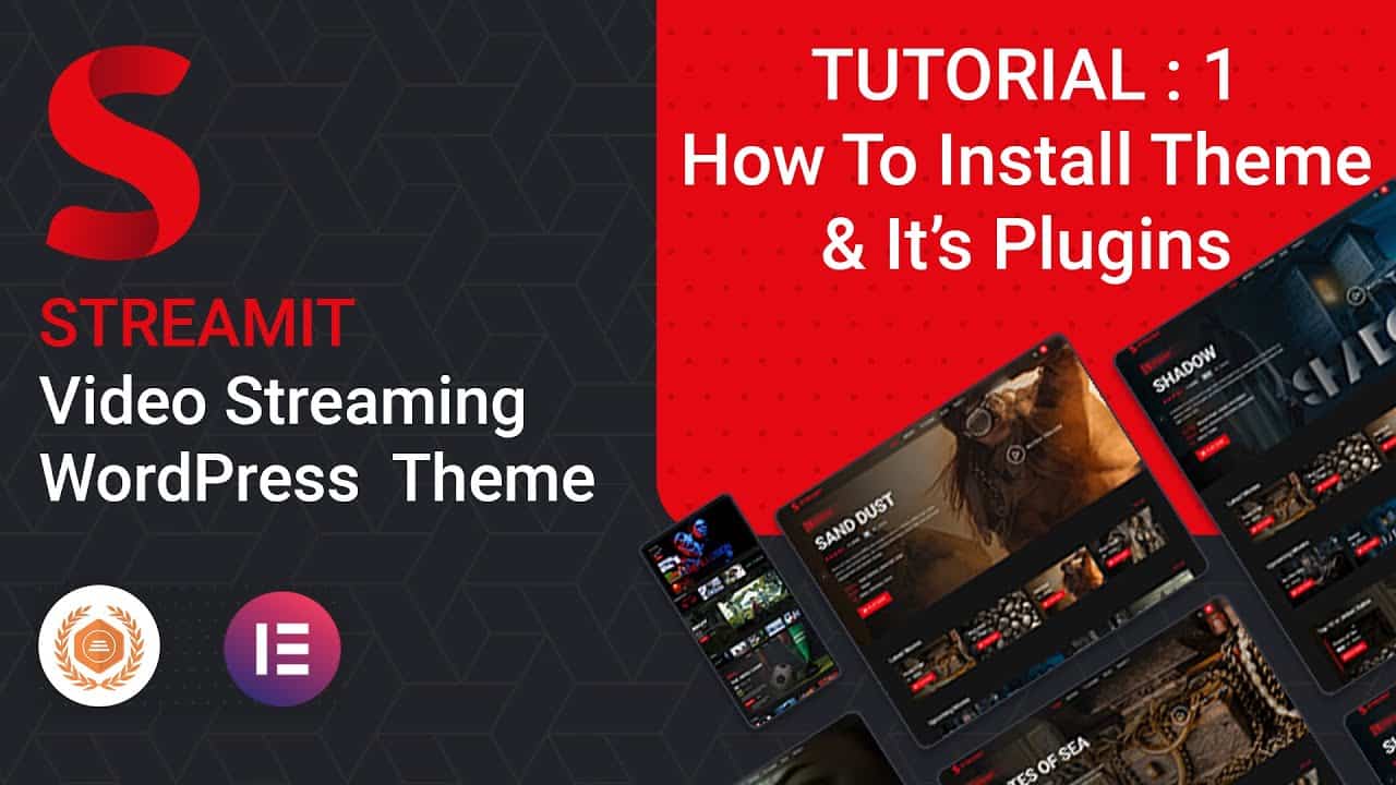 WordPress For Beginners – Streamit – How to Install Theme & Plugins | Tutorial 1 | Dieno Digital ...