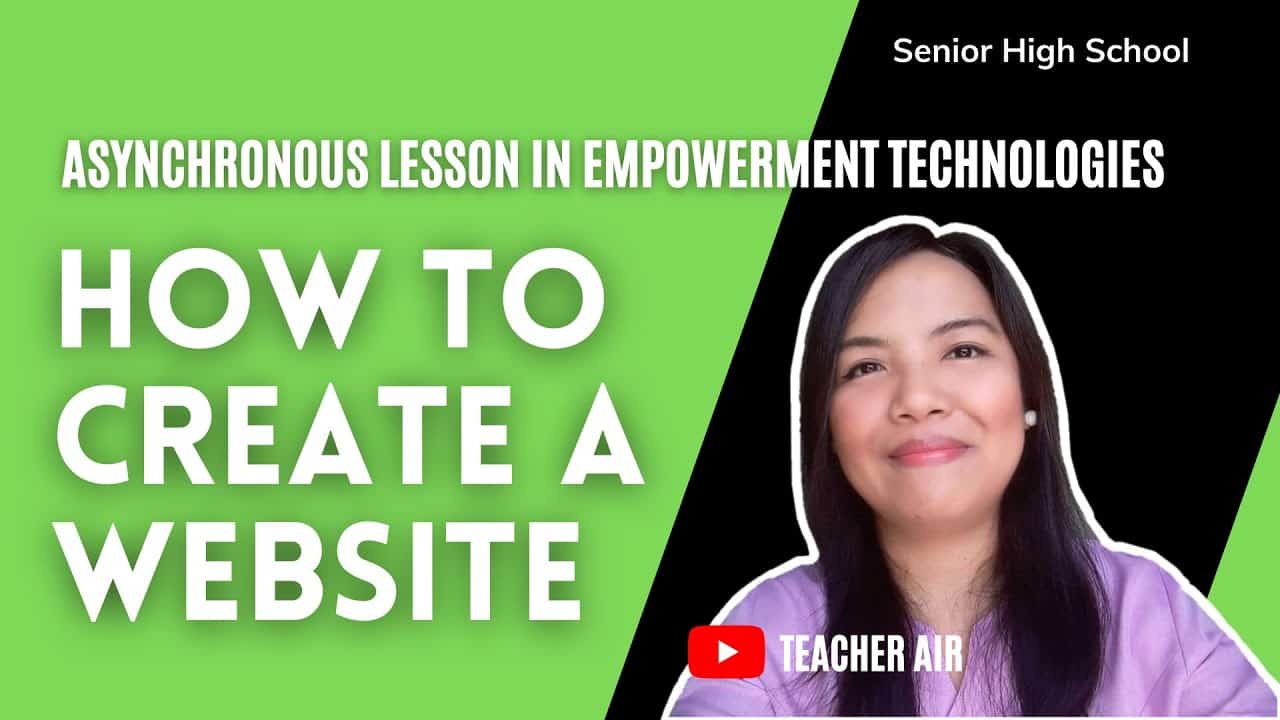 Do It Yourself – Tutorials – EMPOWERMENT TECHNOLOGIES | HOW TO CREATE A WEBSITE | TEACHER AIR ...