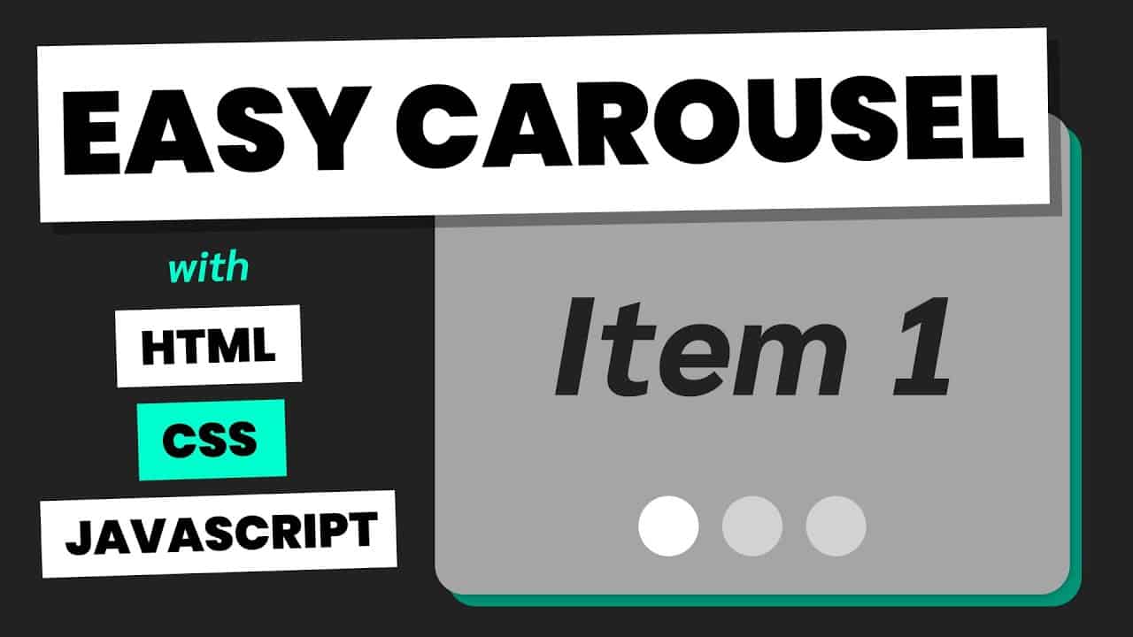 Do It Yourself – Tutorials – How to Create a Carousel (Basic) – HTML ...