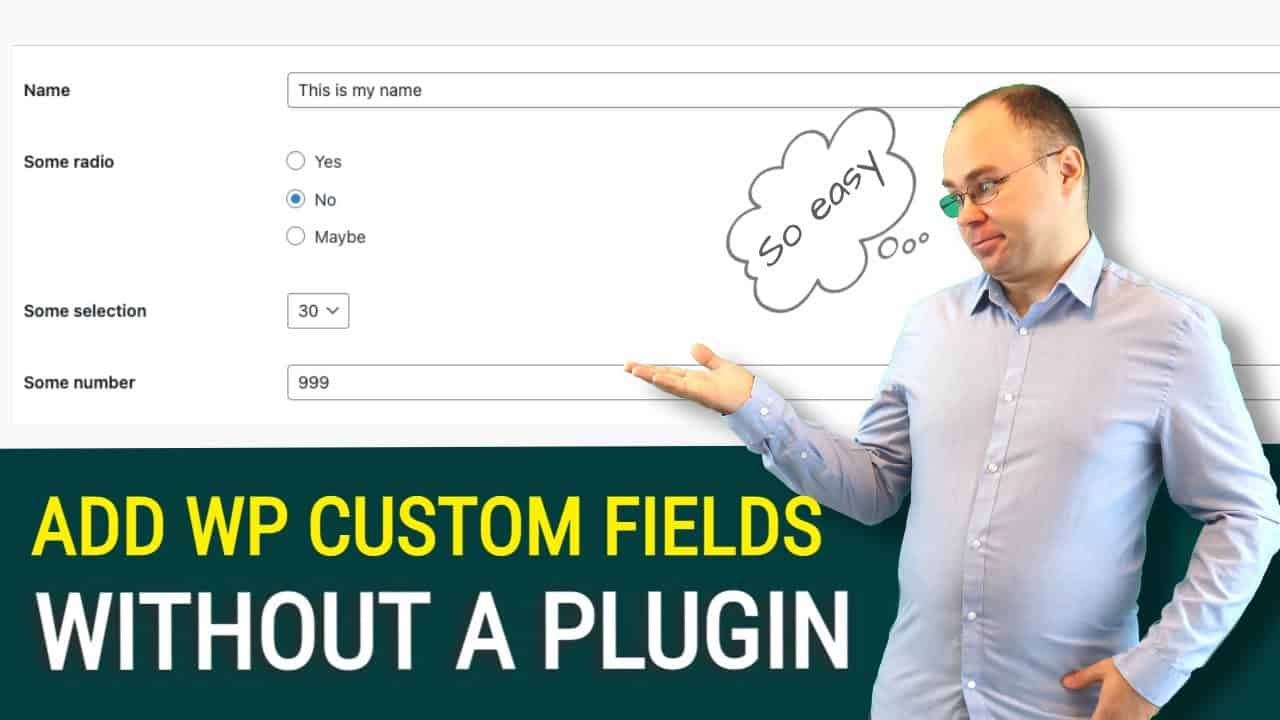 How To Create Custom Fields In Wordpress Without A Plugin Dieno