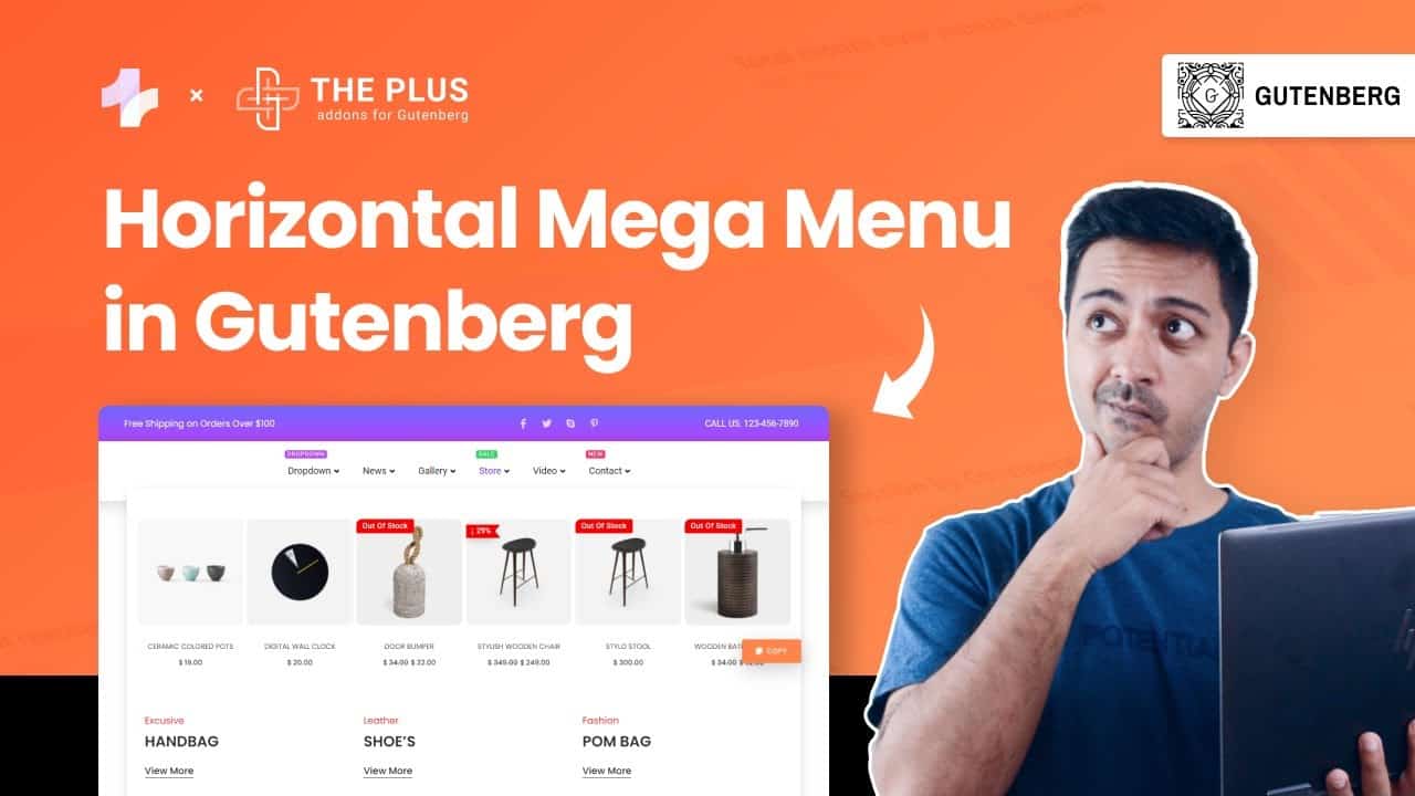 How to make Horizontal Mega Menu in Gutenberg 2022 – WordPress | Best ...