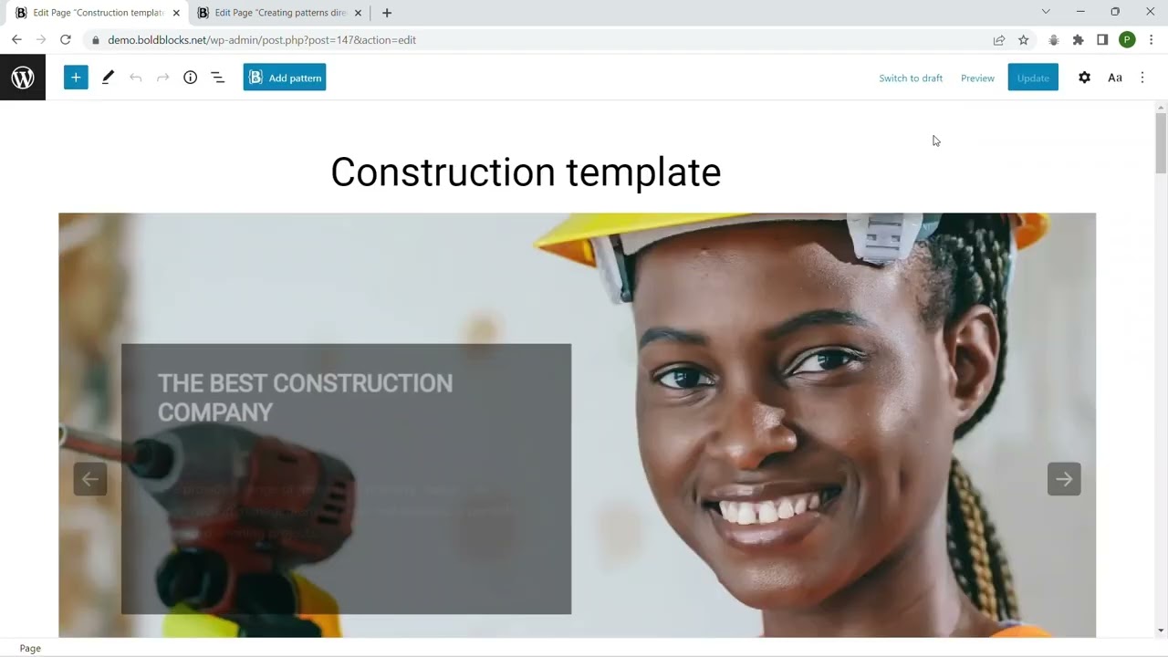 How to create block patterns in Gutenberg using the Block Editor ... How to create block patterns in Gutenberg using the Block Editor ...