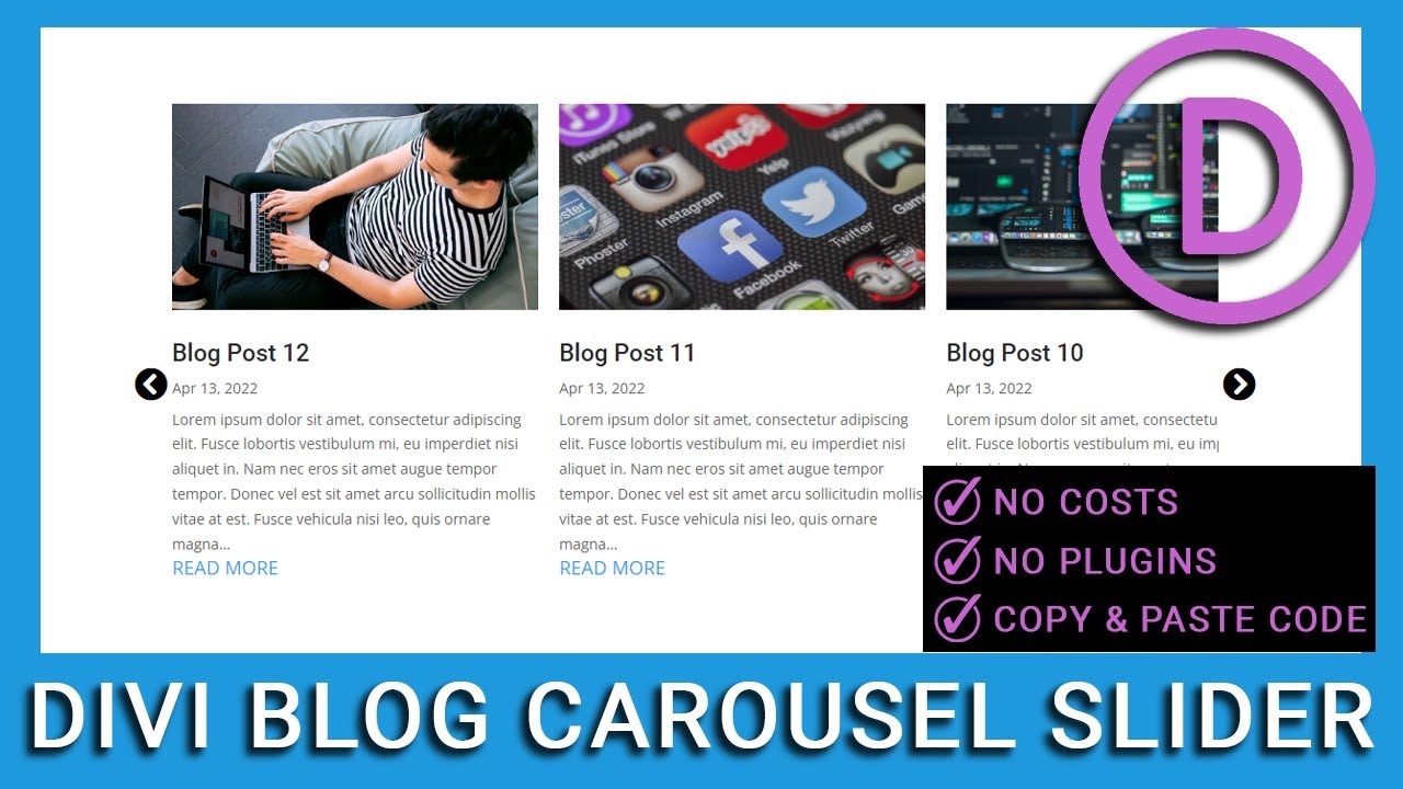 How to Easily Add A Divi Carousel Slider to the Blog Module | Dieno Digital Marketing Services