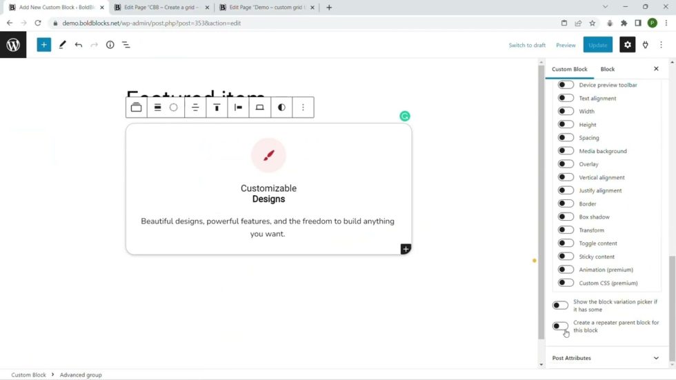 How To Create A Custom Grid Block In Gutenberg Block Editor Without